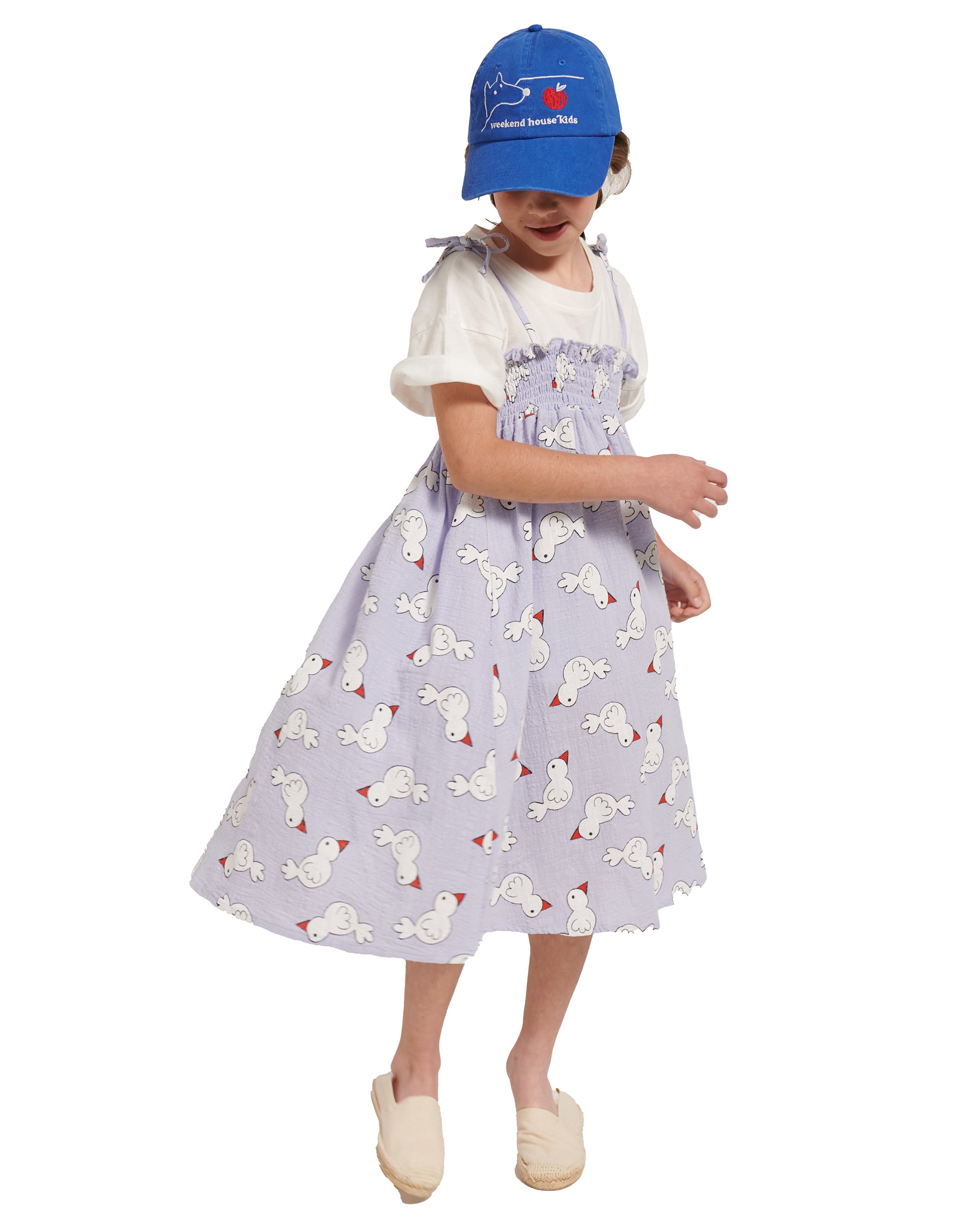 WEEKEND HOUSE KIDS "Things I Like" PIO PIO ALL OVER PRINT SMOKED DRESS