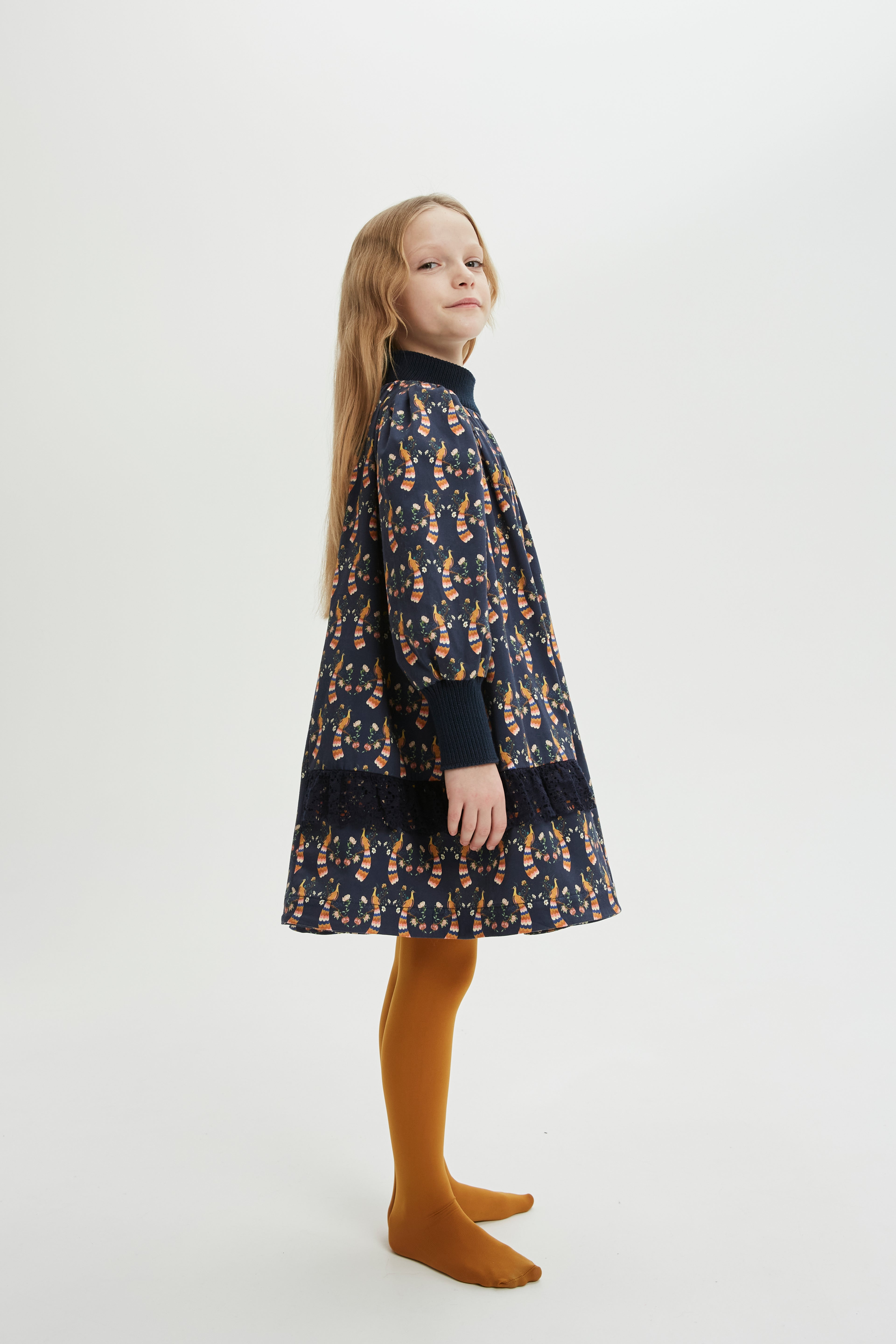 THE MIDDLE DAUGHTER AW24 THE INSIDE SCOOP DRESS in PEACOCK